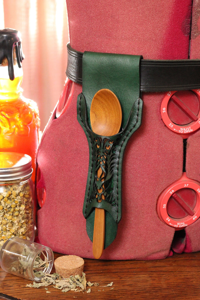 Leather Spoon Holster – Bleu Rose Designs